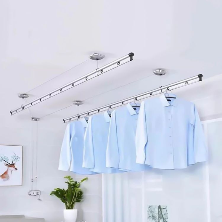 Hand-Cranked Ceiling Mounted Rack 2 m – nzoi.com | إنزوي